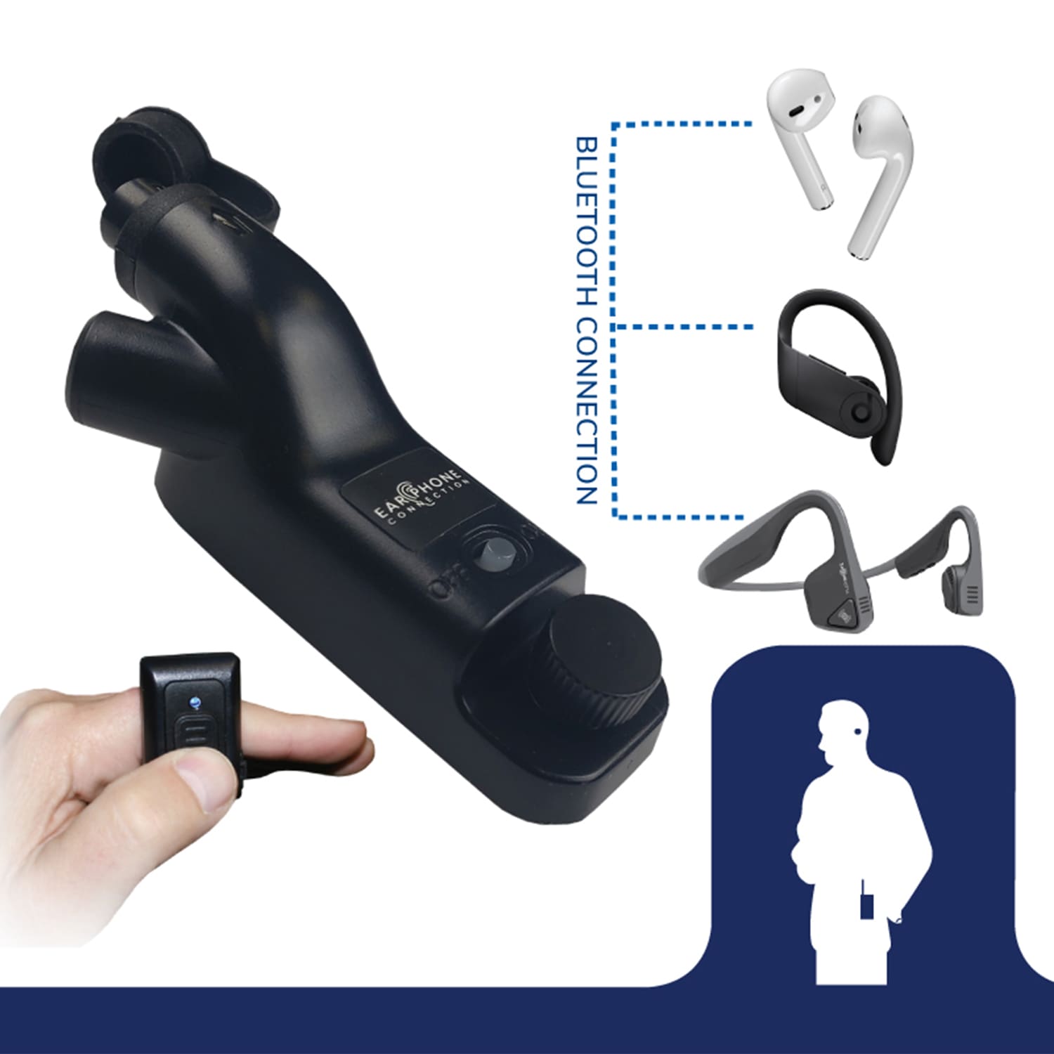 Air Pro Wireless Motorola APX / XPR BLE Kit for Bluetooth Earbuds - SRT ...