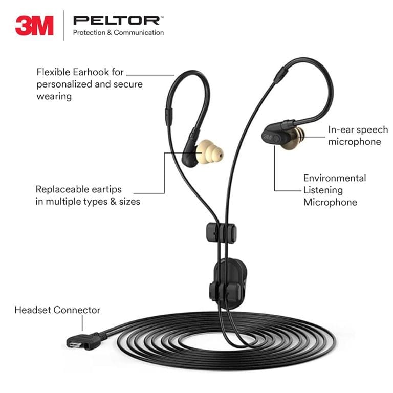 3M™ PELTOR™ Professional In Ear Communication Headset PIC-100 NA, 20 ea ...