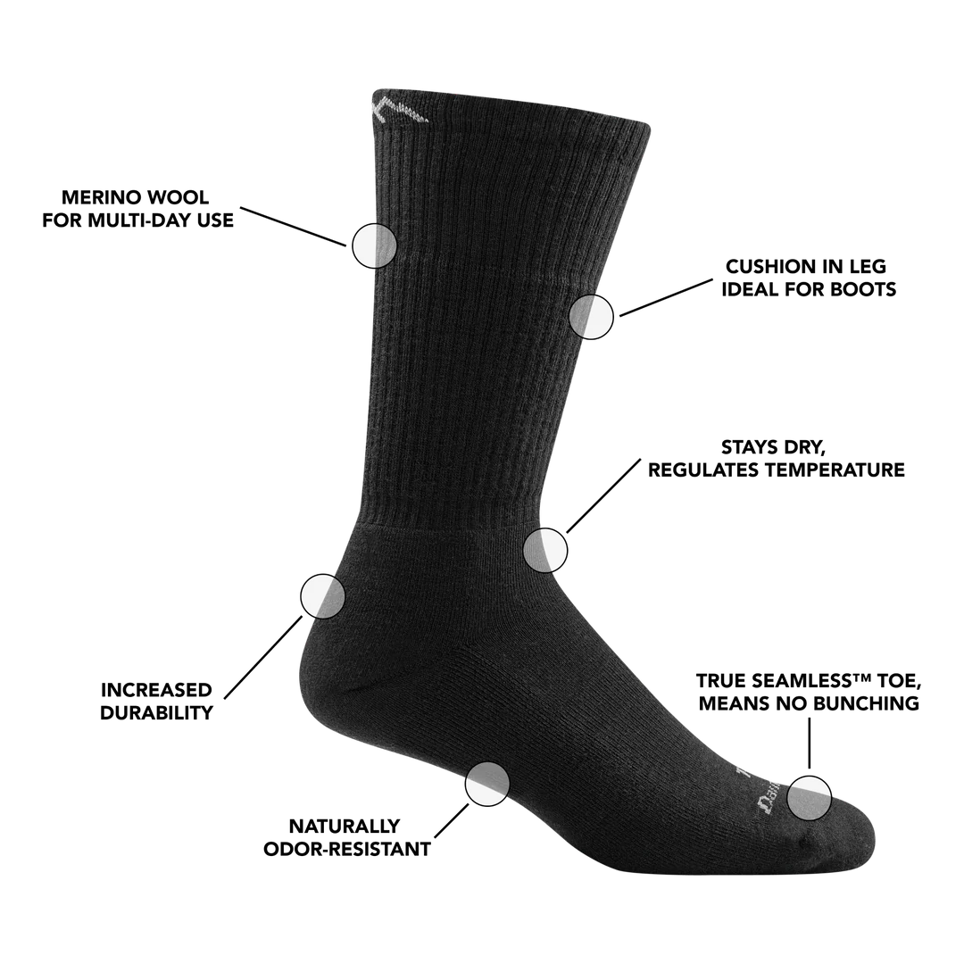 T4021 Boot Midweight Tactical Sock with Cushion - SRT Supply